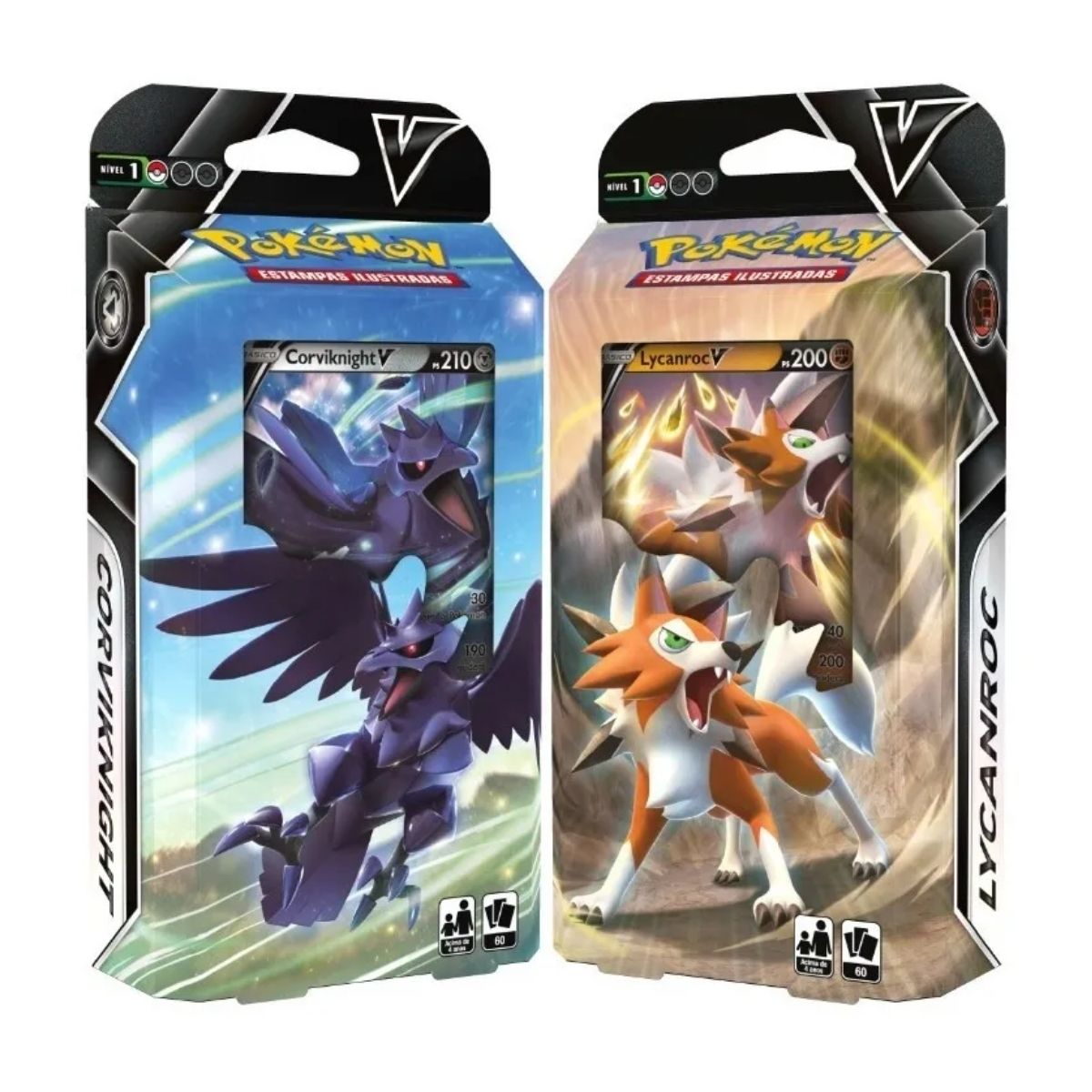 Jogo Carton Pokemon Deck Batalha V - Lycanroc Ou Corviknight - Carrefour