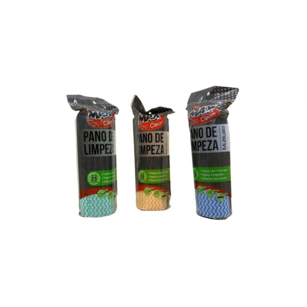 Kit Com 3 Rolos De Pano De Limpeza Multiuso Rolo 25 Panos Cd - Carrefour