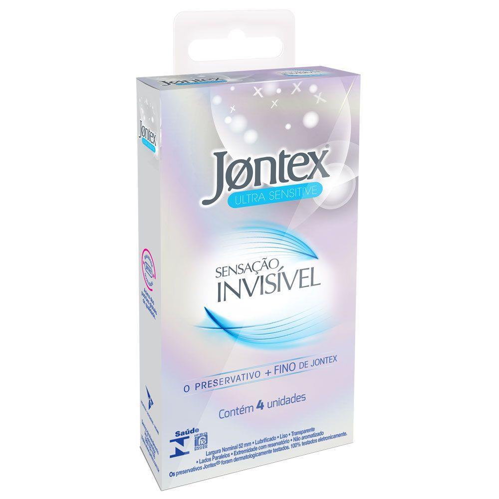 Preservativo Jontex Ultra Sensitive Sensacao Invisivel 4un - Carrefour