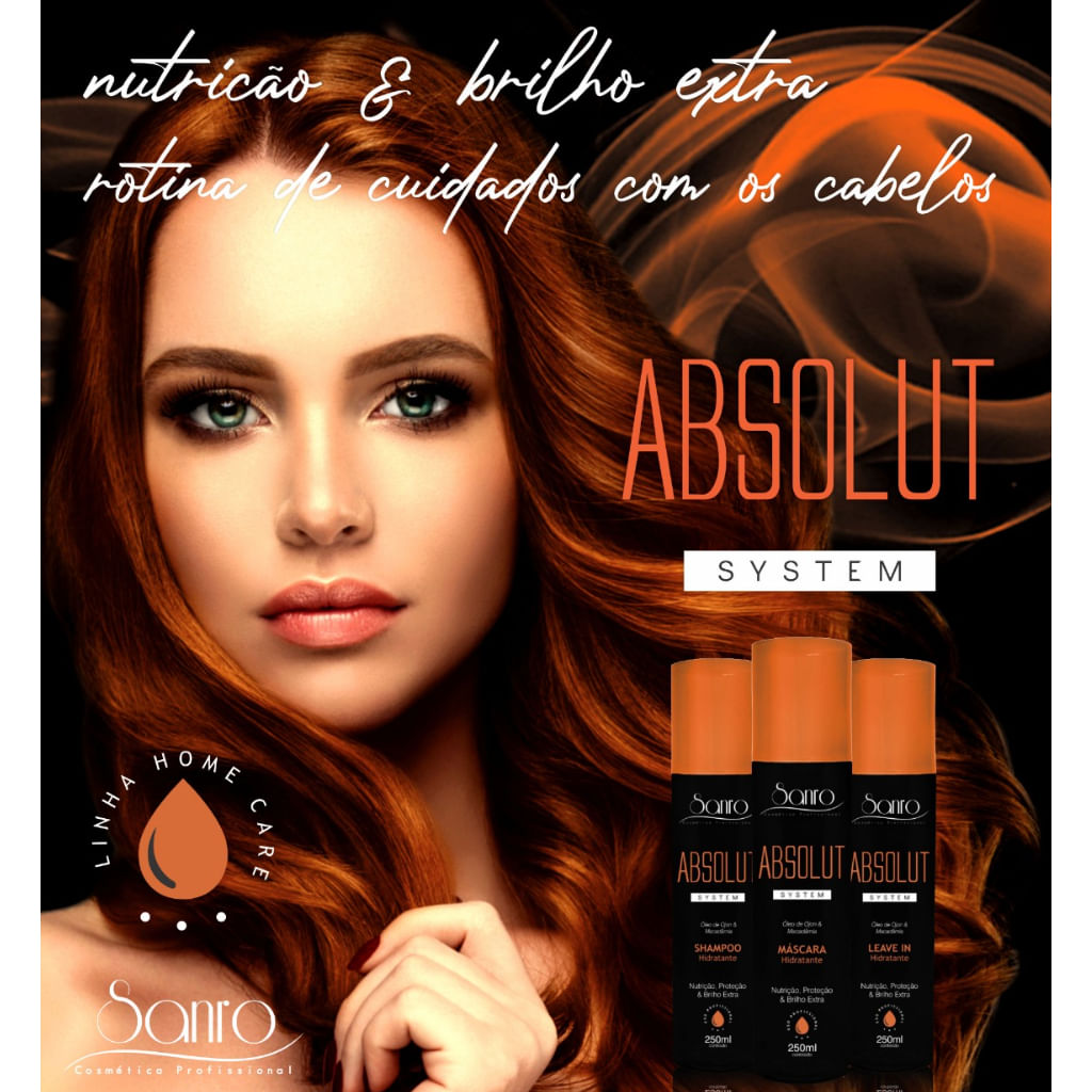 Kit Absolut System Nutrição e Brilho Extra Sanro Cosméticos - Carrefour