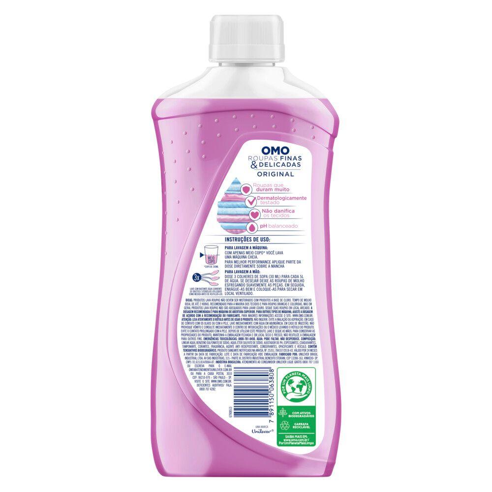 Lava-roupas Líquido Omo Roupas Finas E Delicadas Original 900ml - Carrefour