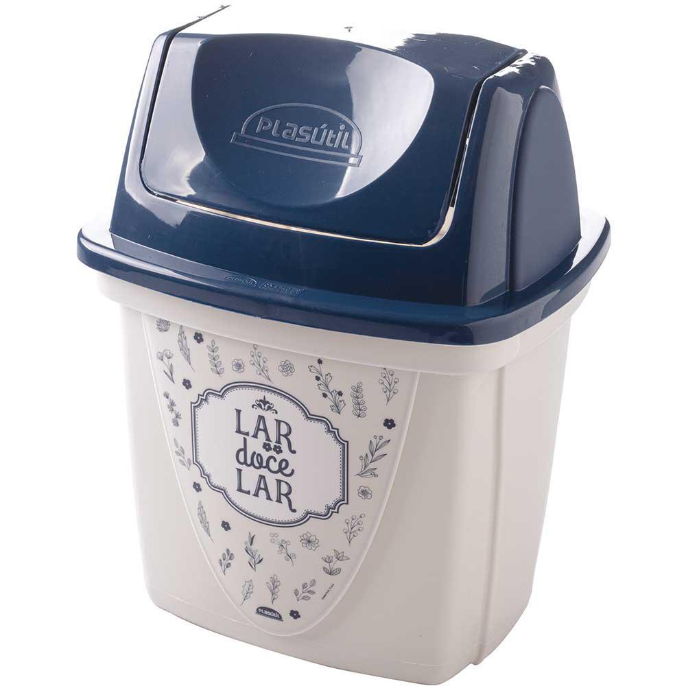 Lixeira De Pia Basculante 6 Litros Decorada Lar Doce Lar - Carrefour