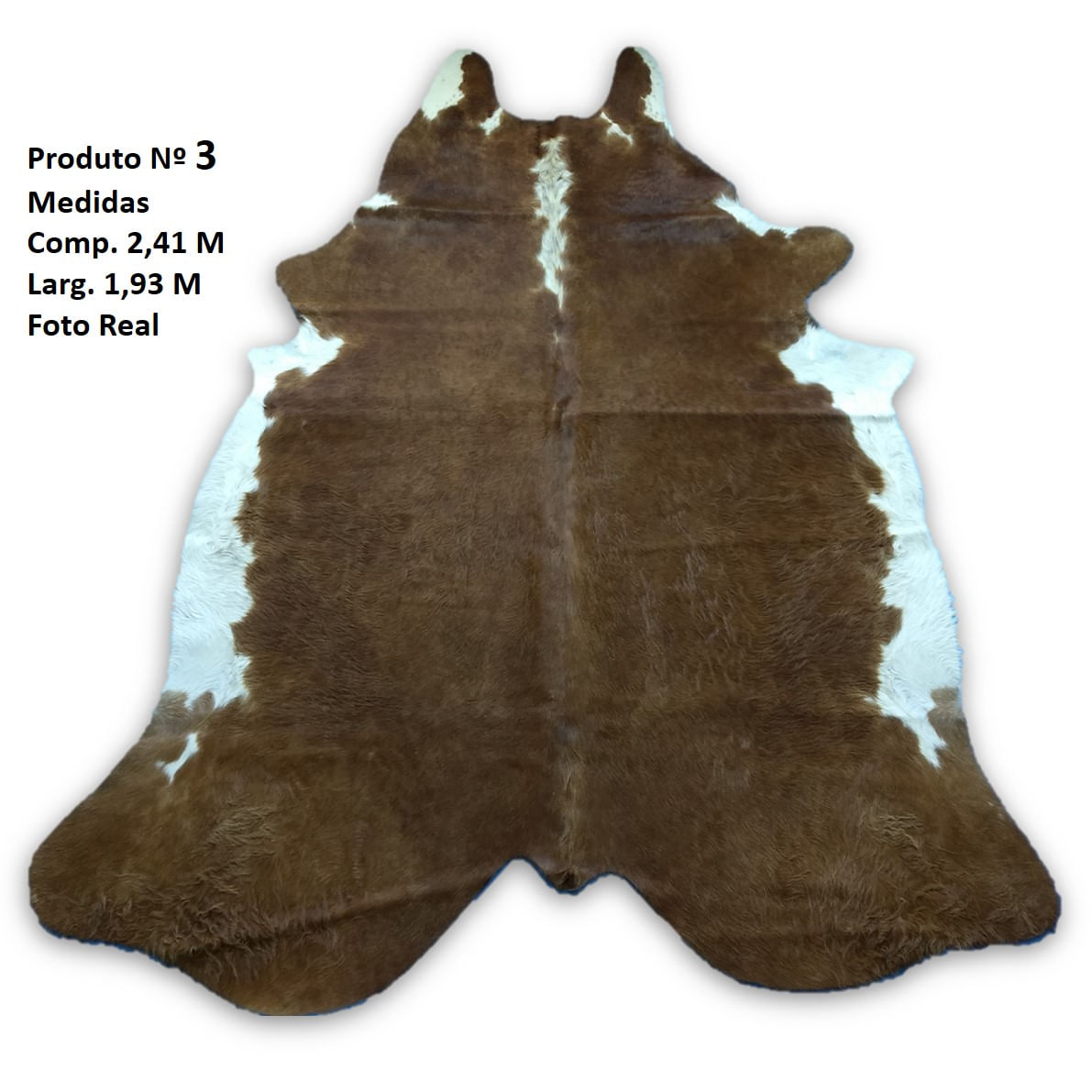 Tapete Couro Natural de Boi Inteiro - 03 - Carrefour - Carrefour