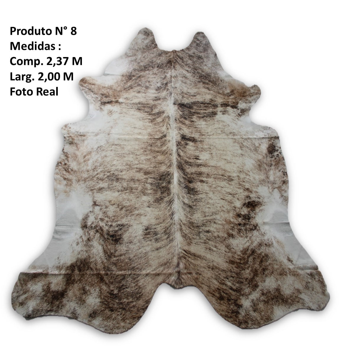Tapete Pele de Boi Formato Natural - 08 - Carrefour