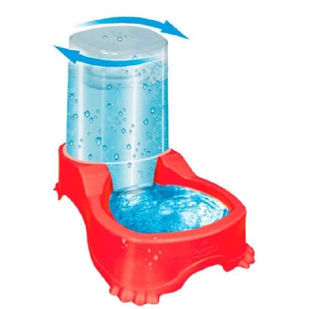 Comedouro Automático Dupla Função Pet Injet 1L Vermelho - Carrefour ...