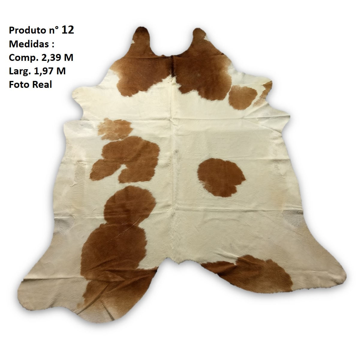 Tapete Couro de Boi Natural Pele Inteira - 12 - Carrefour