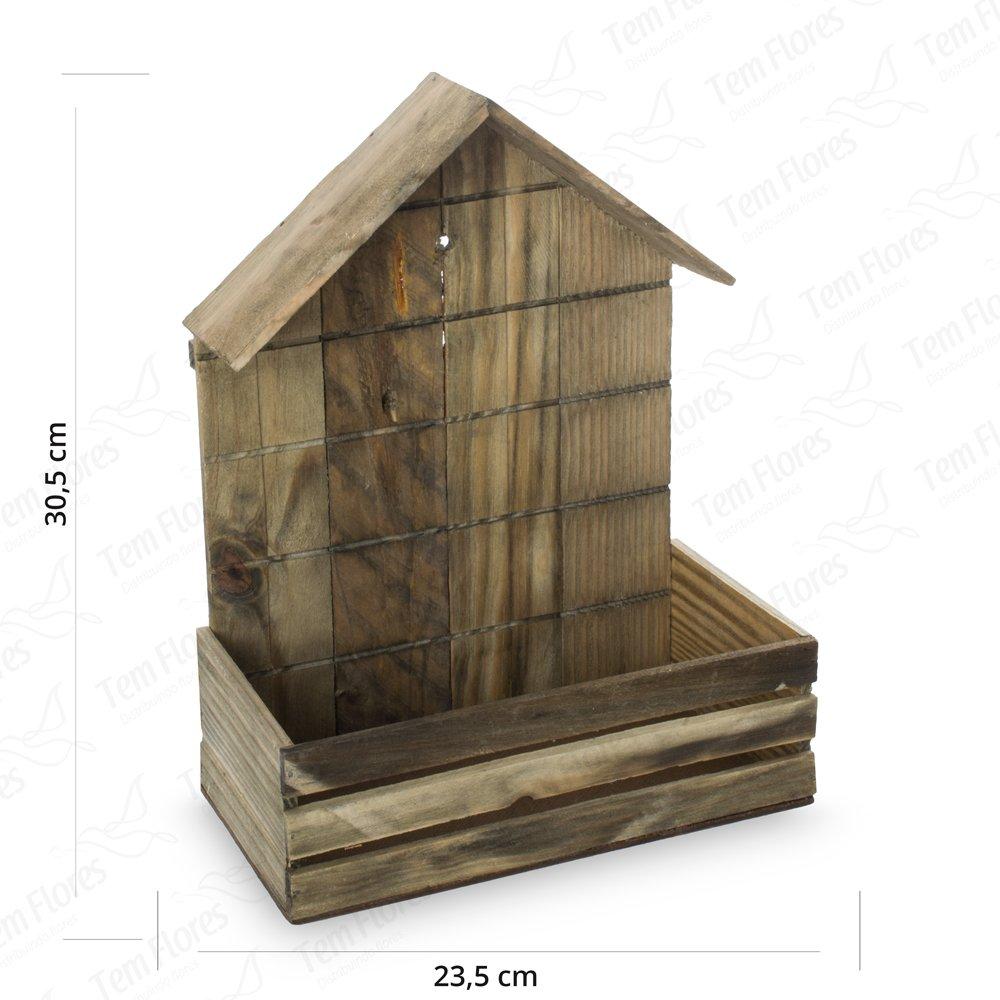 2 Vaso de Madeira reciclável Casinha Pinus p/ 2 vasos Pt 11 - Carrefour ...