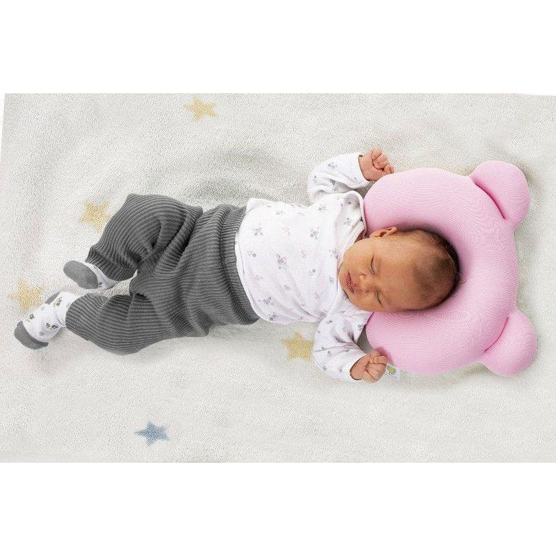 Almofada Ergonômica Ursinho Rosa - Baby Pil - Carrefour