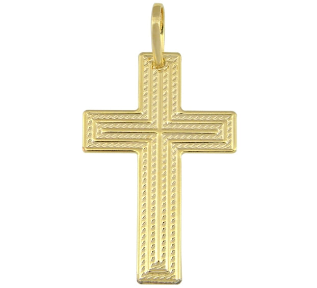 pingente cruz reticulada com cruz fina centro - Carrefour - Carrefour