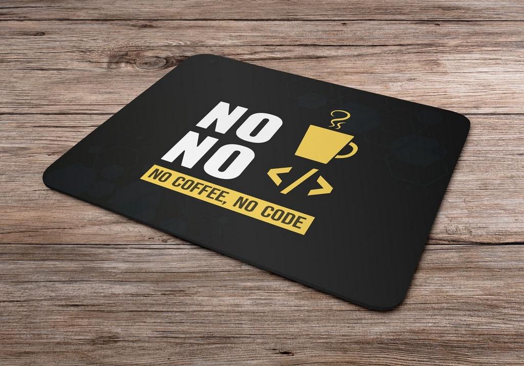 Mouse pad No Coffee No Code - Carrefour