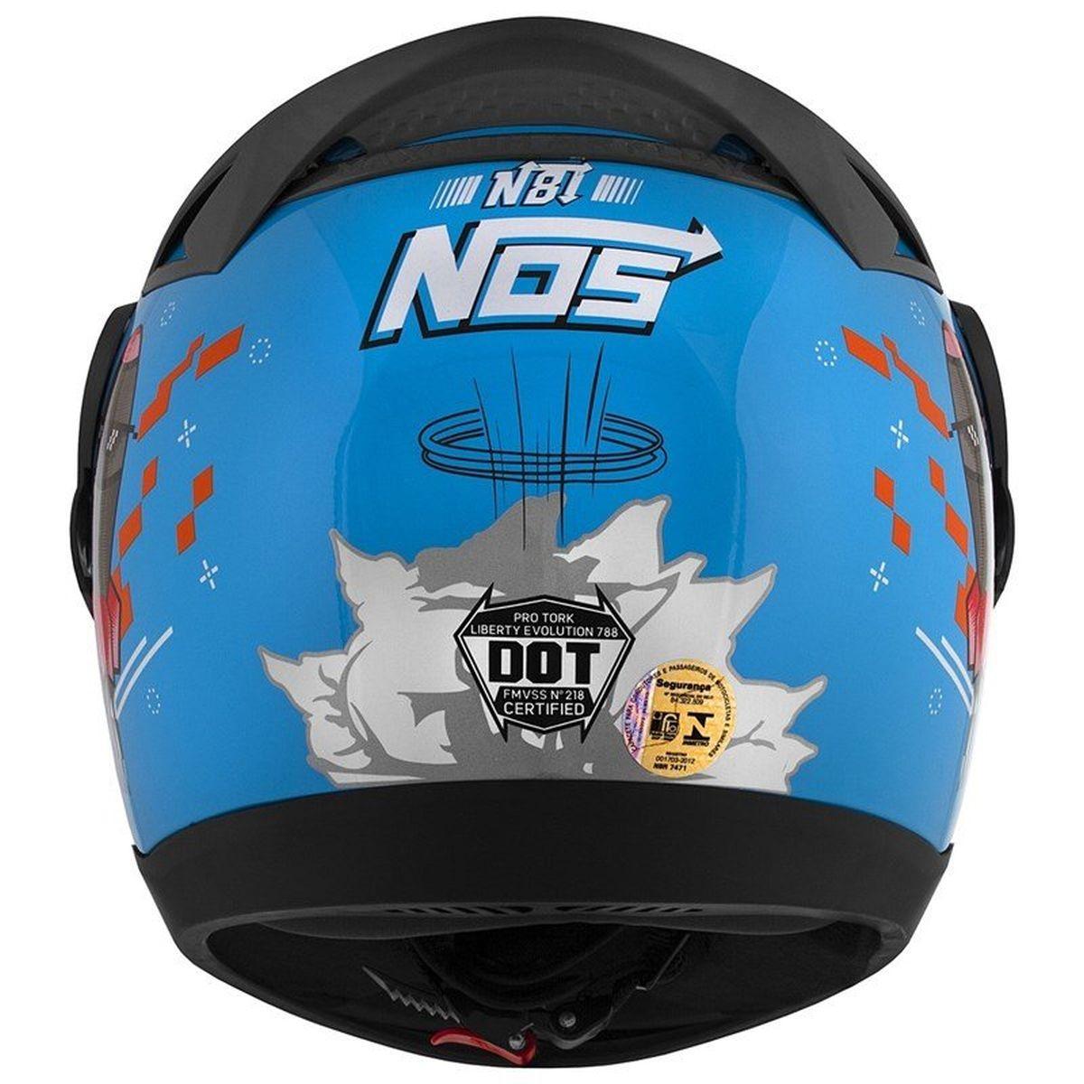 Capacete Evolution G6 Nos N8 Pro Tork Memes Moto Motoqueiro - Azul - 56 - Carrefour