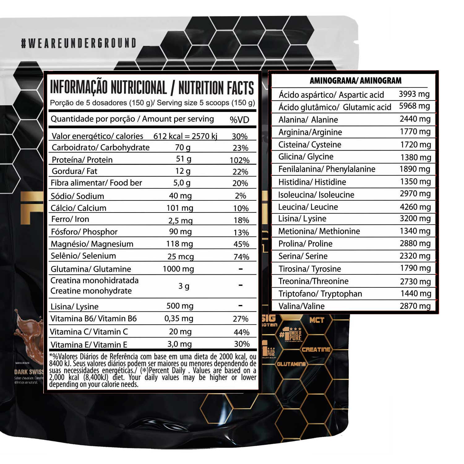Real Fckng Gainz Mass Gainer 4.5 Kg Hipercalorico Under Labz Vanilla ...