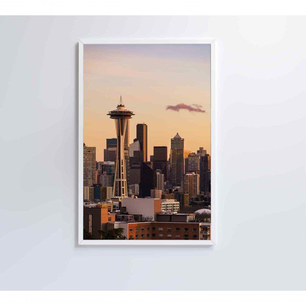 Quadro Seattle Skyline 60x40 Cm Adesivo Fotográfico - Carrefour