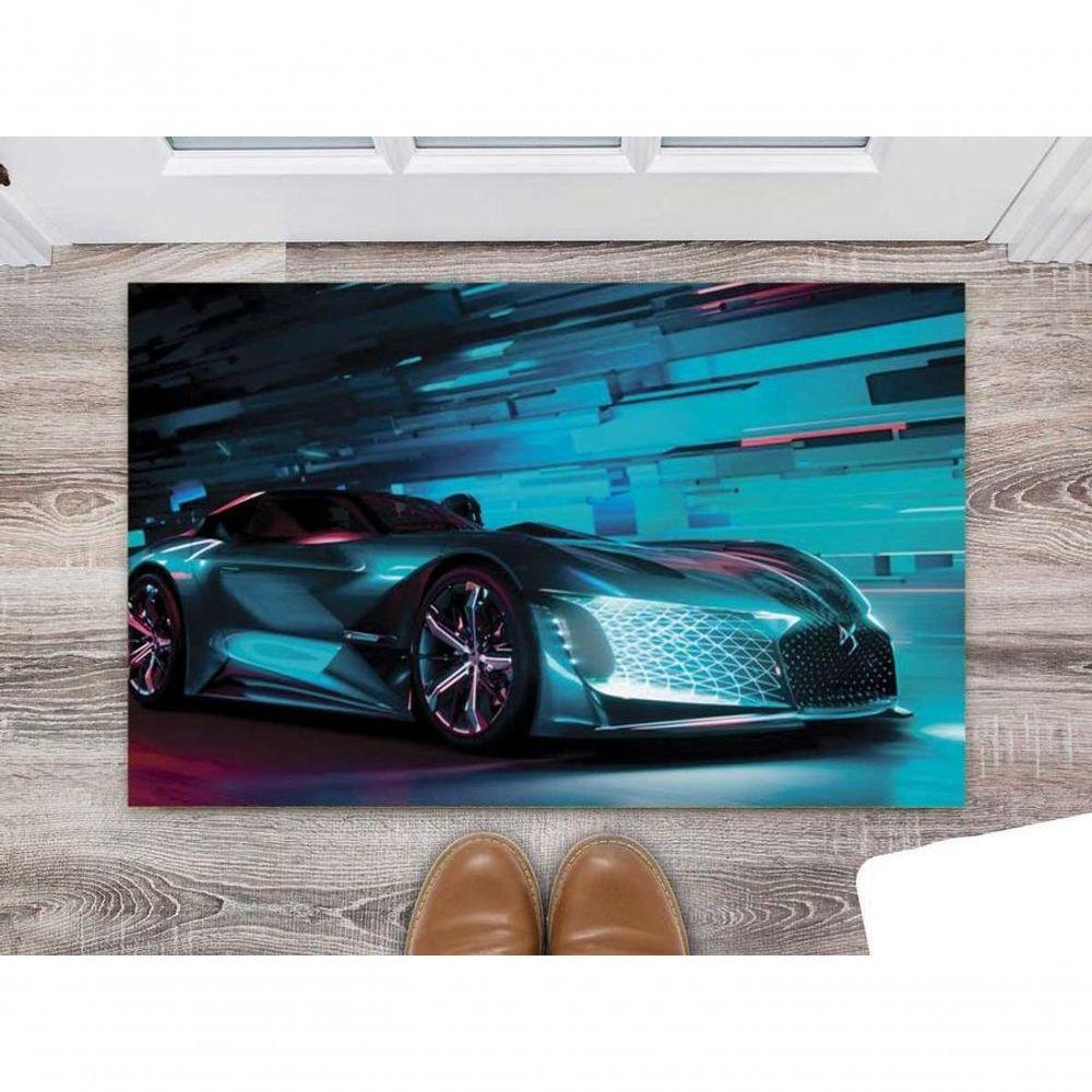 Tapete Capacho Neon Azul - Carrefour