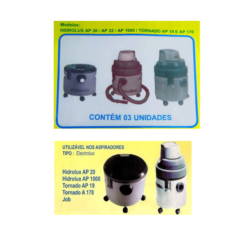 Saco De Aspirador Electrolux Hidrolux Ap20/ap22 Com 3un - Carrefour
