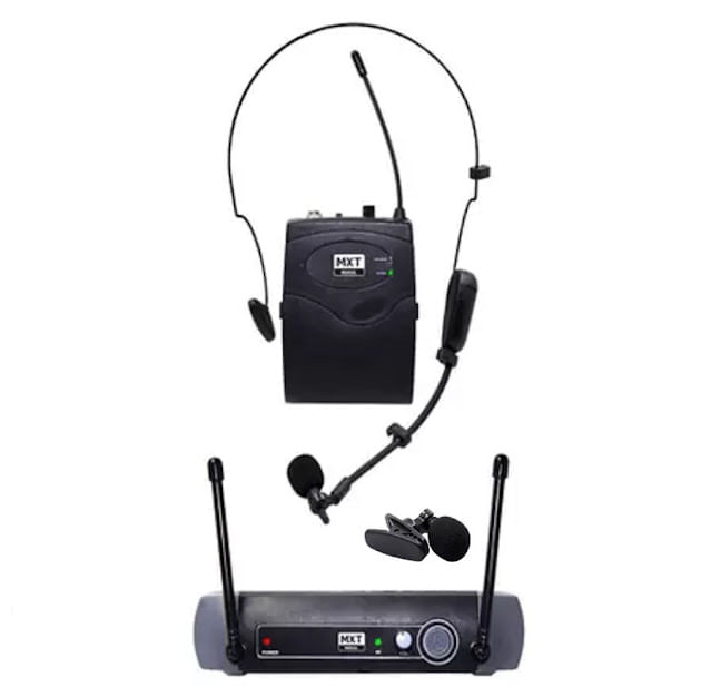 Microfone Sem Fio Headset Lapela Profissional Mxt Uhf-10bp - Carrefour