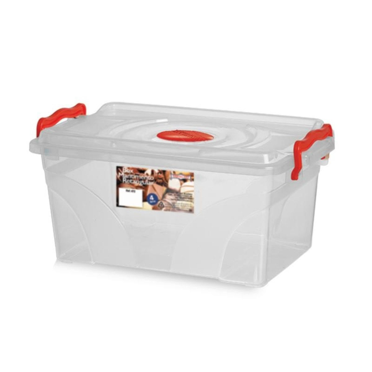 Box Retangular Com Trava 4,0 Litros - Carrefour