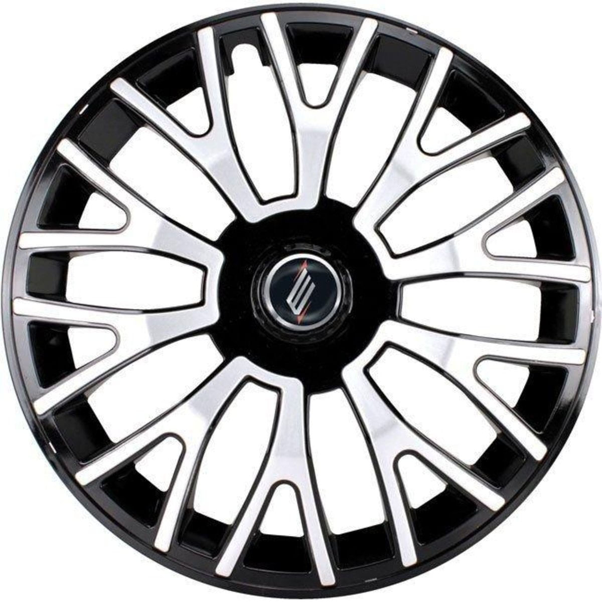 Calota Universal modelo Triton Aro 14 polegadas Preta/Prata Elitte ...