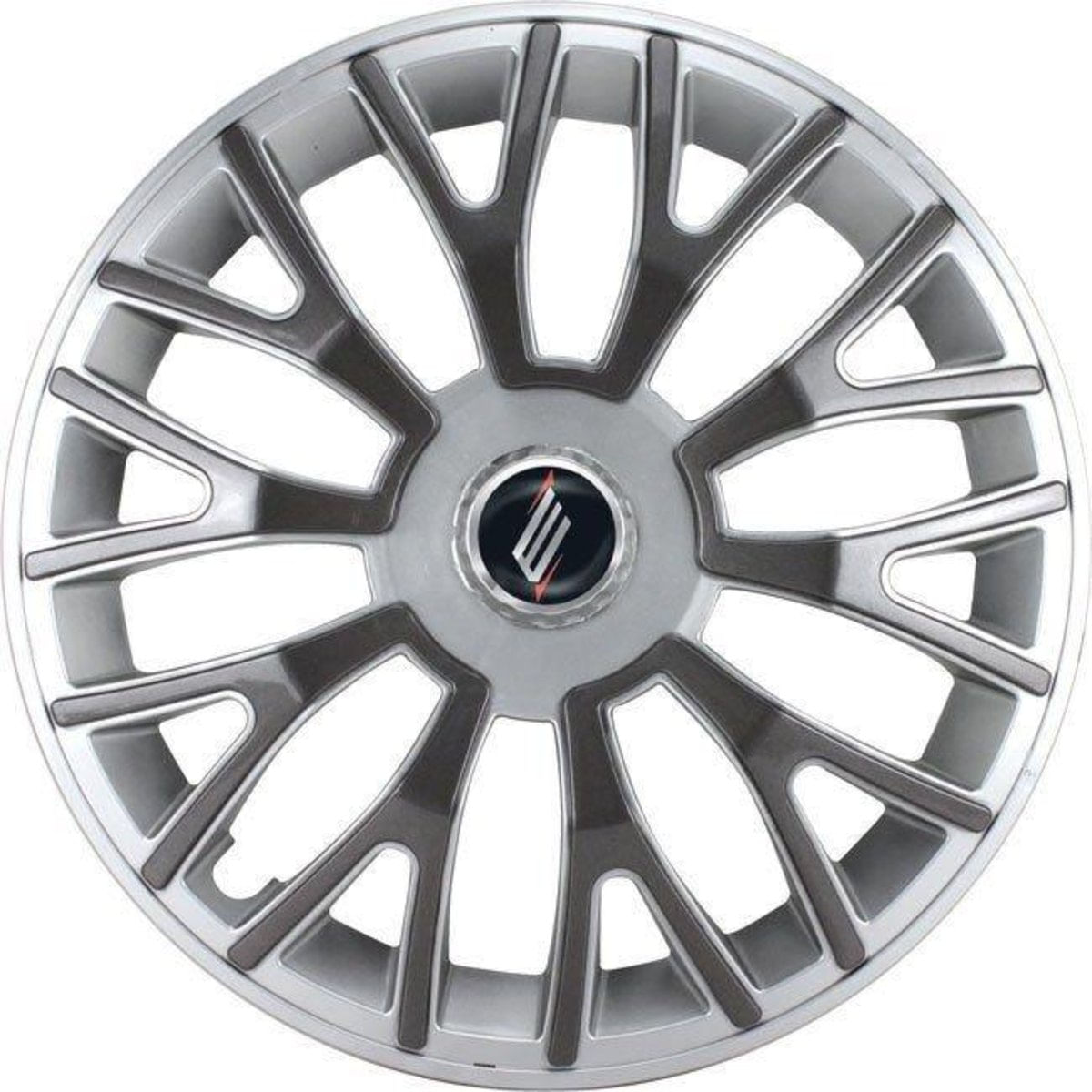 Calota Universal modelo Triton Aro 13 polegadas Prata/Grafite Elitte ...