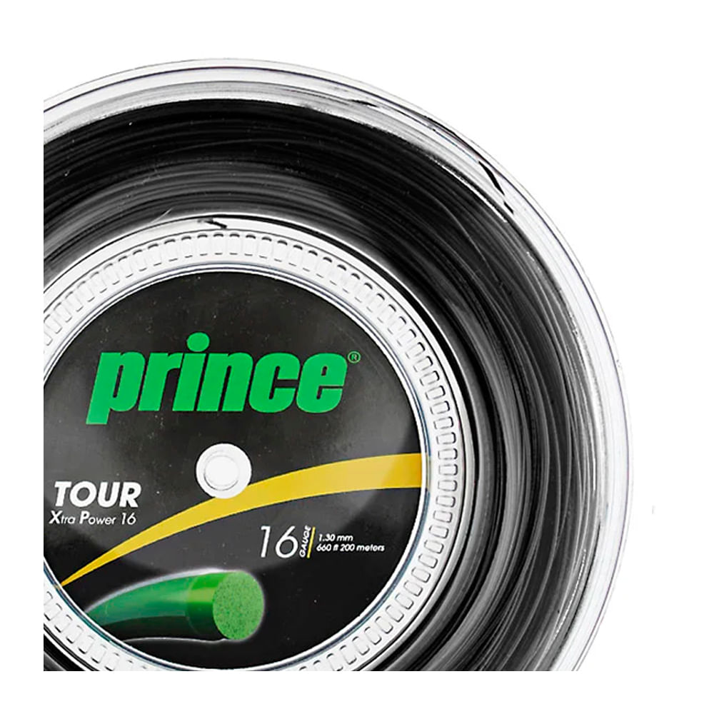 Corda Raquete Tênis Prince Tour Xtra Power 16 1.30mm 200m - Carrefour