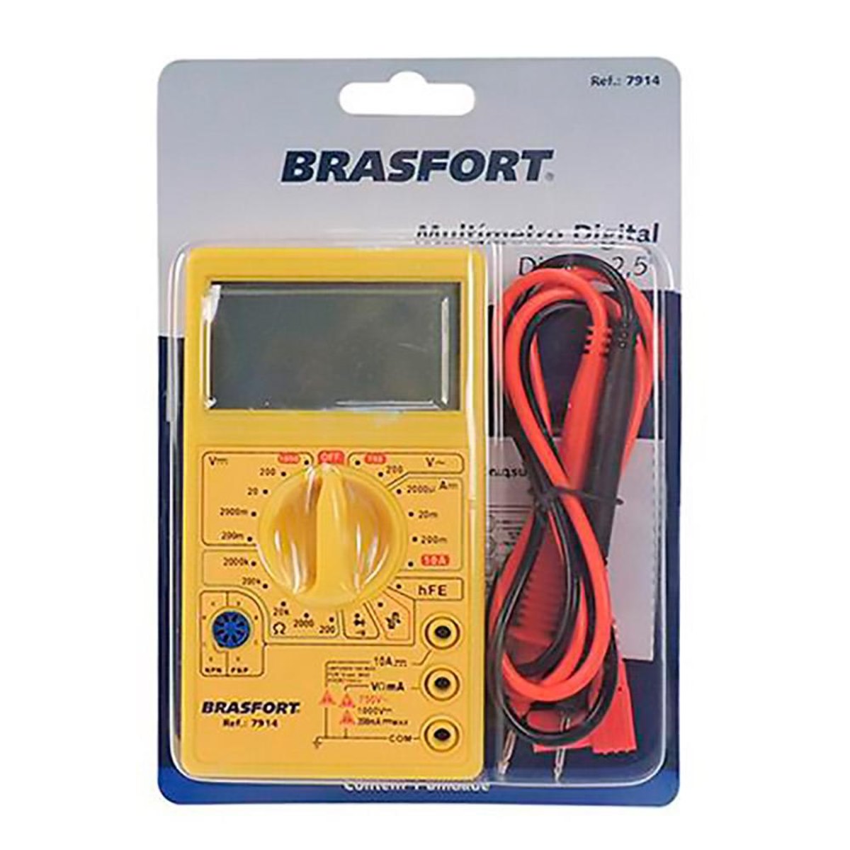 Multímetro Digital Display 2,5 POL BRASFORT - Carrefour - Carrefour