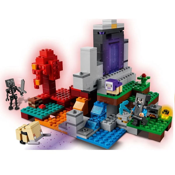 Lego Minecraft O Portal Em Ruinas 316 Pecas Lego - Carrefour