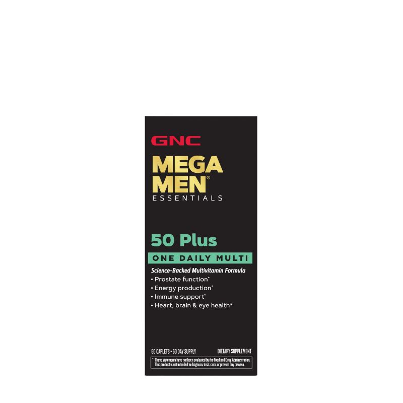 Multivitaminico Mega Men Essentials 50 Plus - (60 Caps) One Daily Multi ...