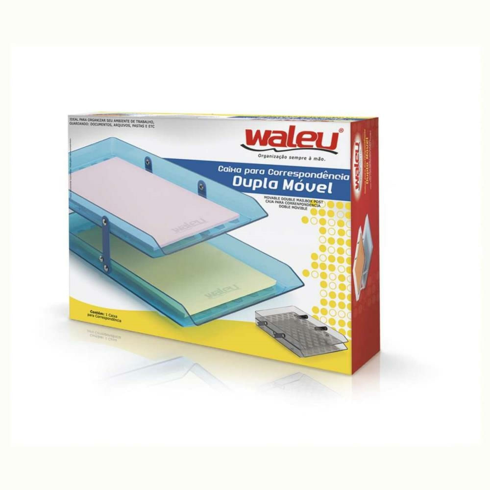 Caixa P/correspondência Dupla Móvel Cristal - Waleu - Carrefour