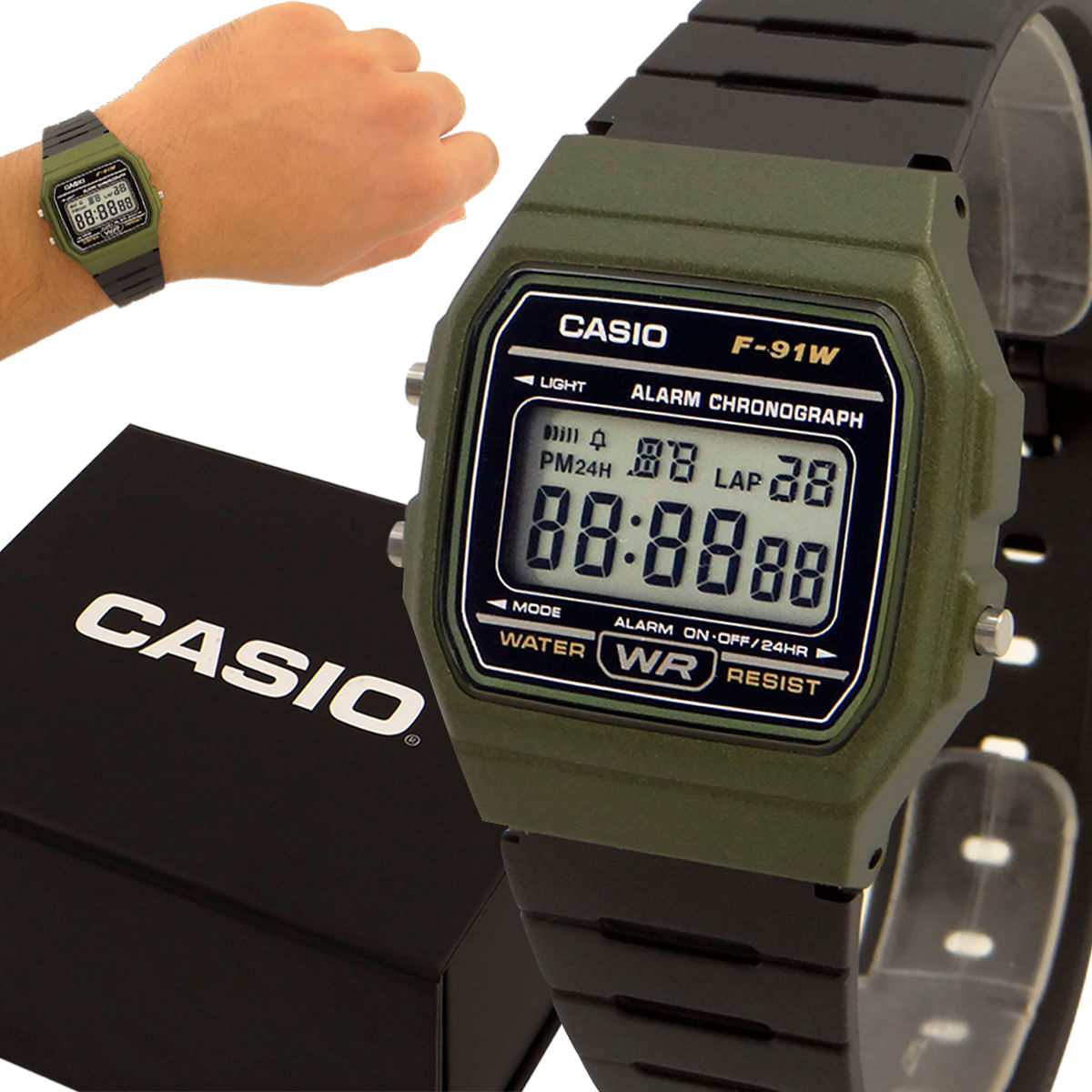 Relógio Casio Digital Vintage F-91wm-3adf - Carrefour