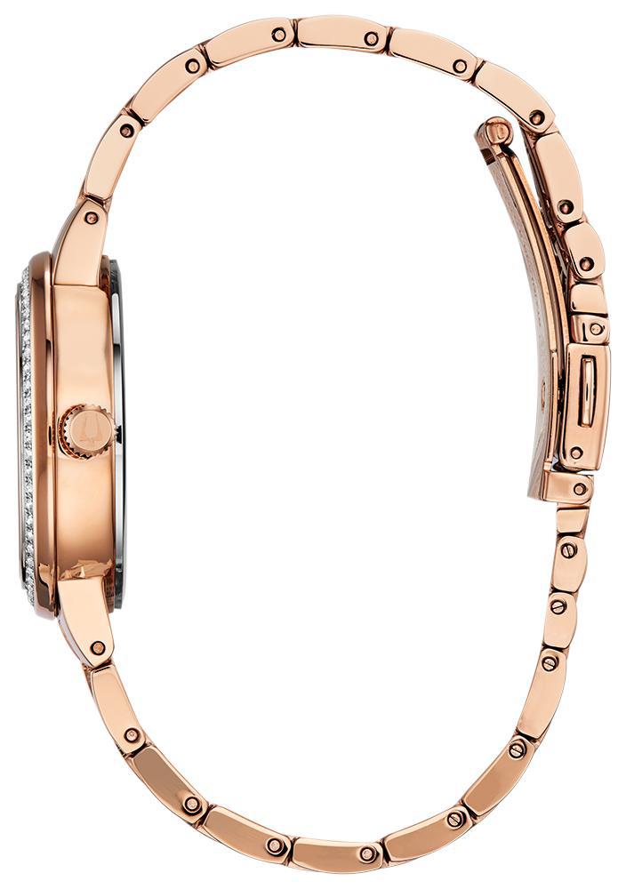 Relógio Feminino Bulova Crystals Aço Rosegold 98l266 - Carrefour