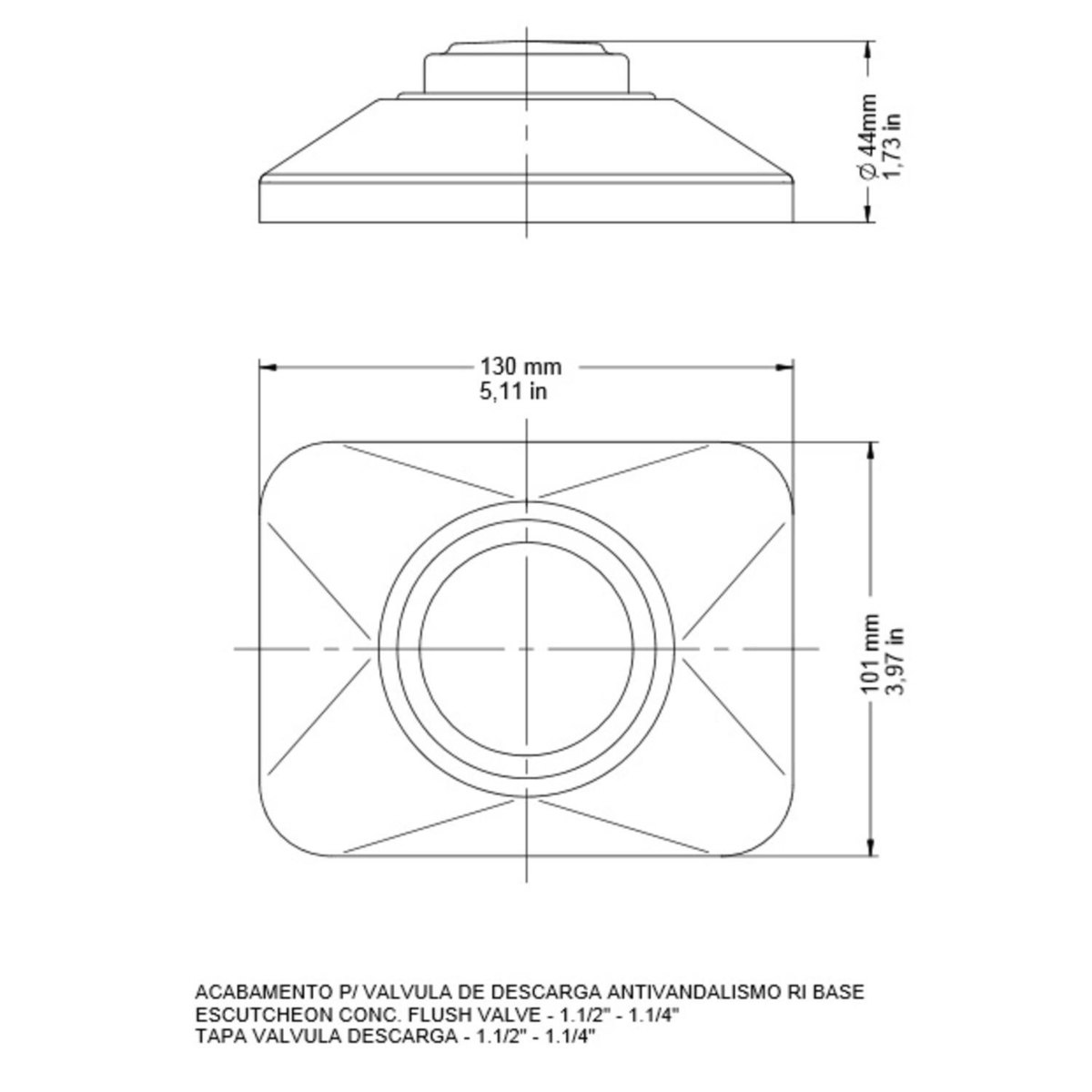 Acabamento para Válvula de Descarga Sensor Docol Chrome - Carrefour ...