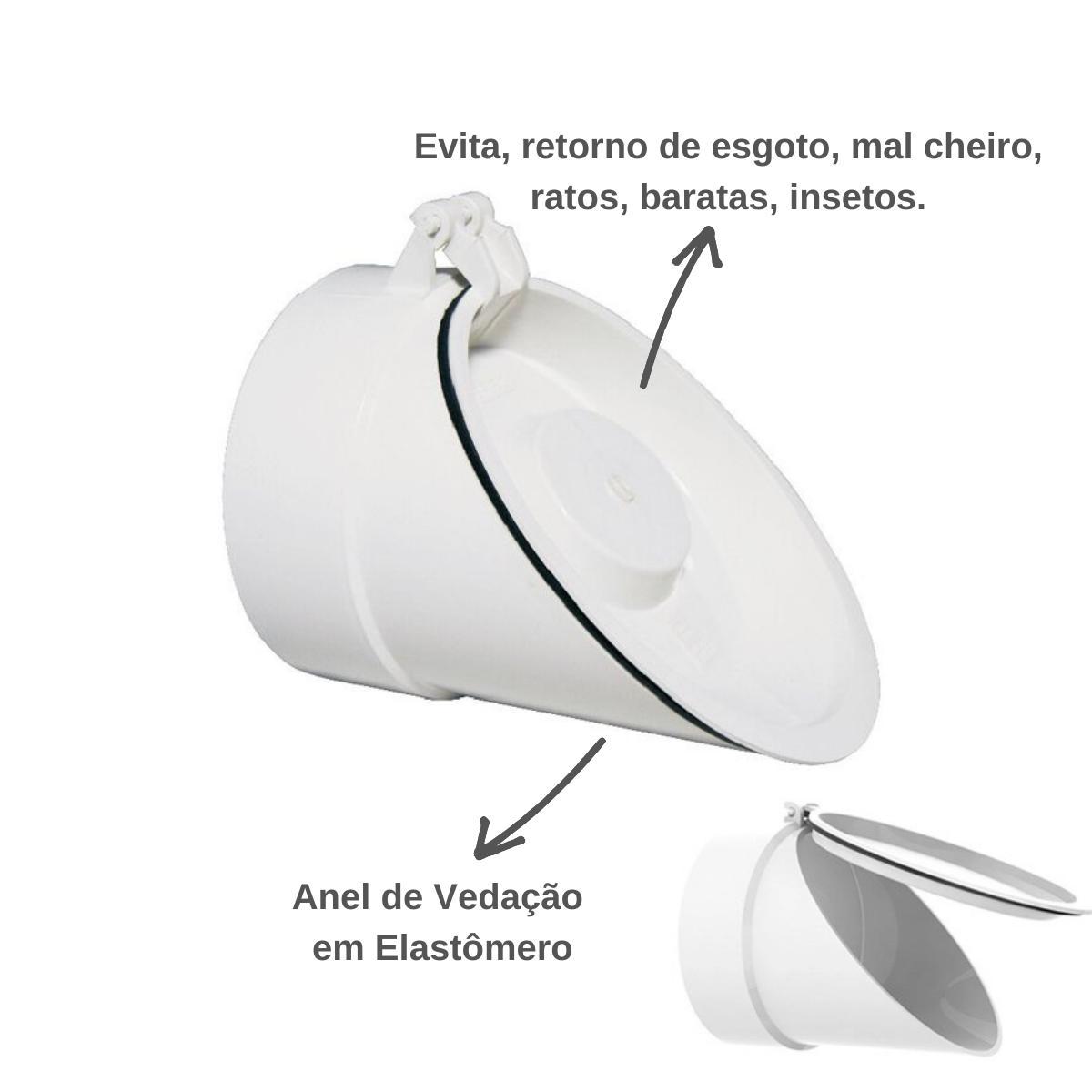 Válvula Retenção Esgoto 150mm 6 Polegadas - Carrefour
