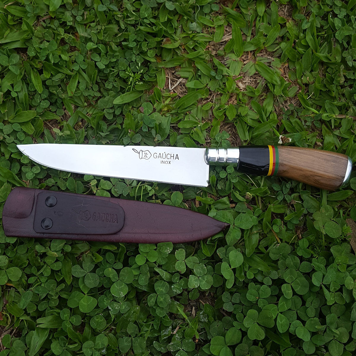 Faca Gaúcha 6 Polegadas Cabo Madeira E Chifre Com Listras - Carrefour ...