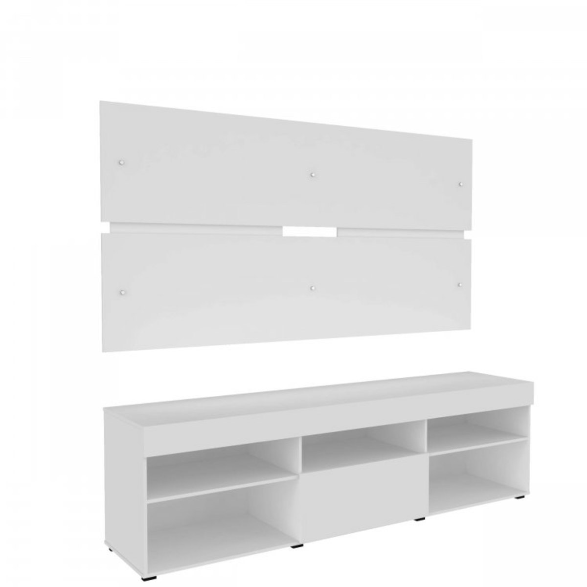 Rack com Painel Para TV até 55 Polegadas e 1 Porta Miami Beach Espresso ...