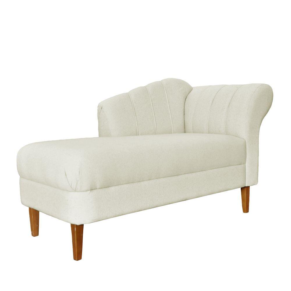 Recamier Divã 1,60cm Suede Bege - Carrefour