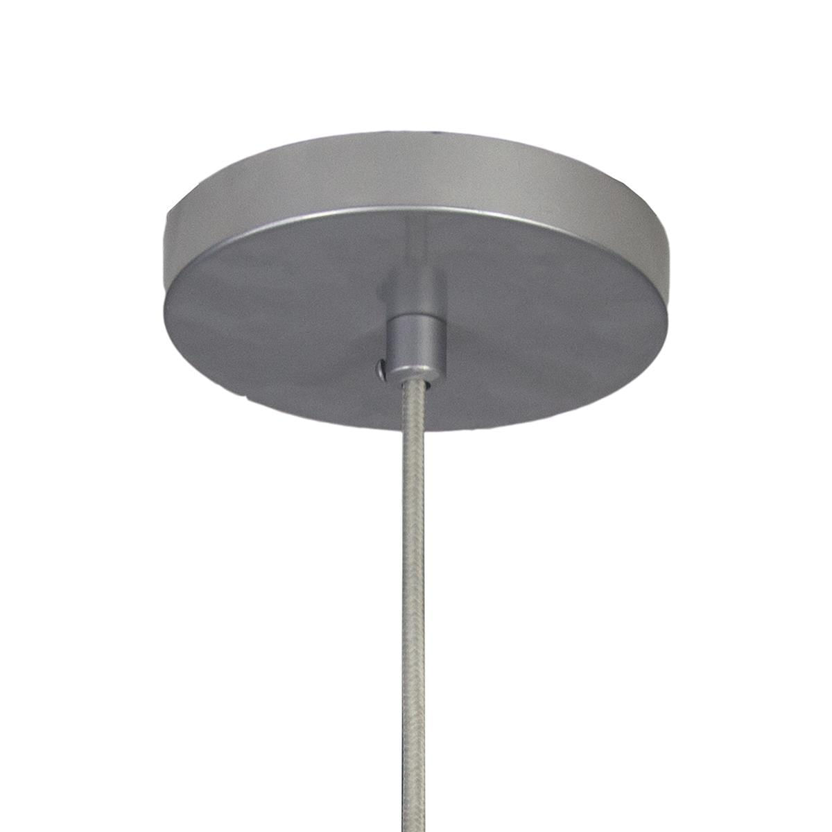 Lustre Pendente Figo Prata - 6 Globos Esfera De Vidro Branco - Carrefour