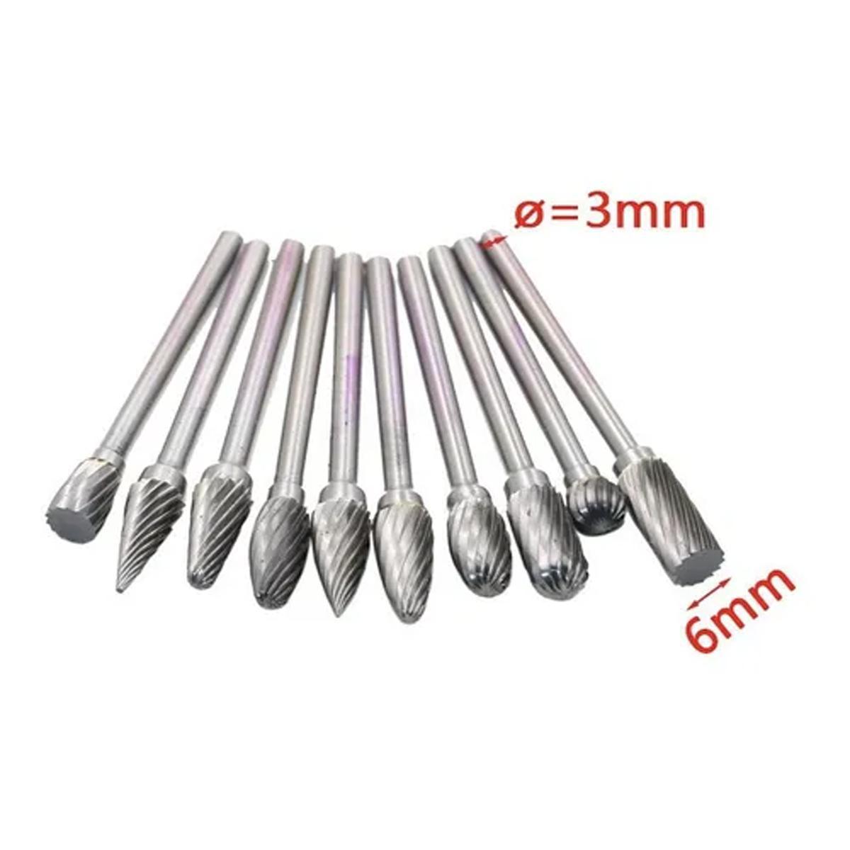 Kit 10 Fresas Lima Tungstenio Gravação Broca Dremel Retifica - Carrefour