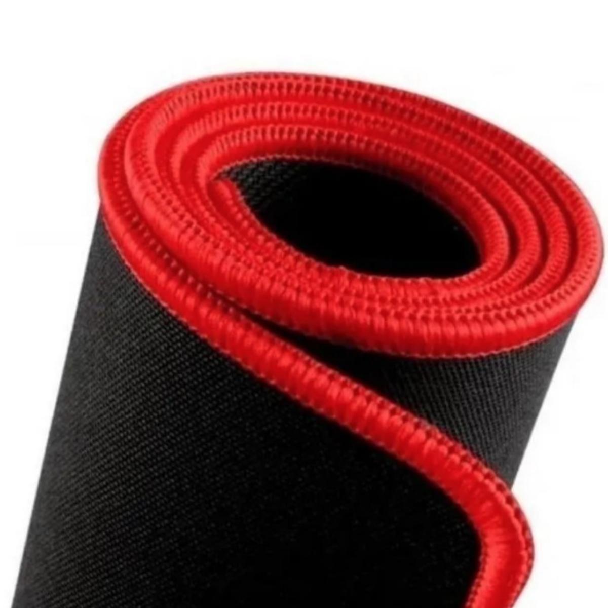 Mouse Pad Gamer De Borracha Grande Preto Red Mouser Desk Ped - Carrefour