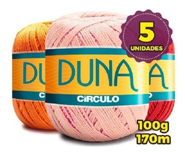 Linha Duna 100g Círculo - Kit 5 Unidades Cores Variadas - Carrefour