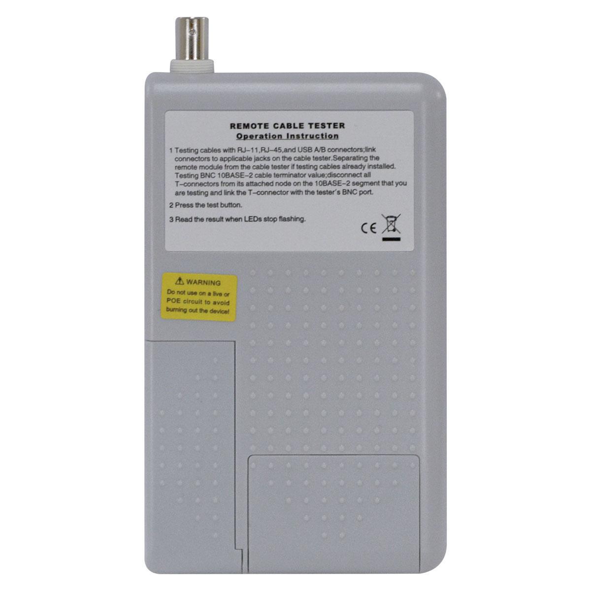 Testador De Cabos 5 Em 1 Usb, Rj45, Rj11, Rj12 E Bnc Wh-346 - Carrefour