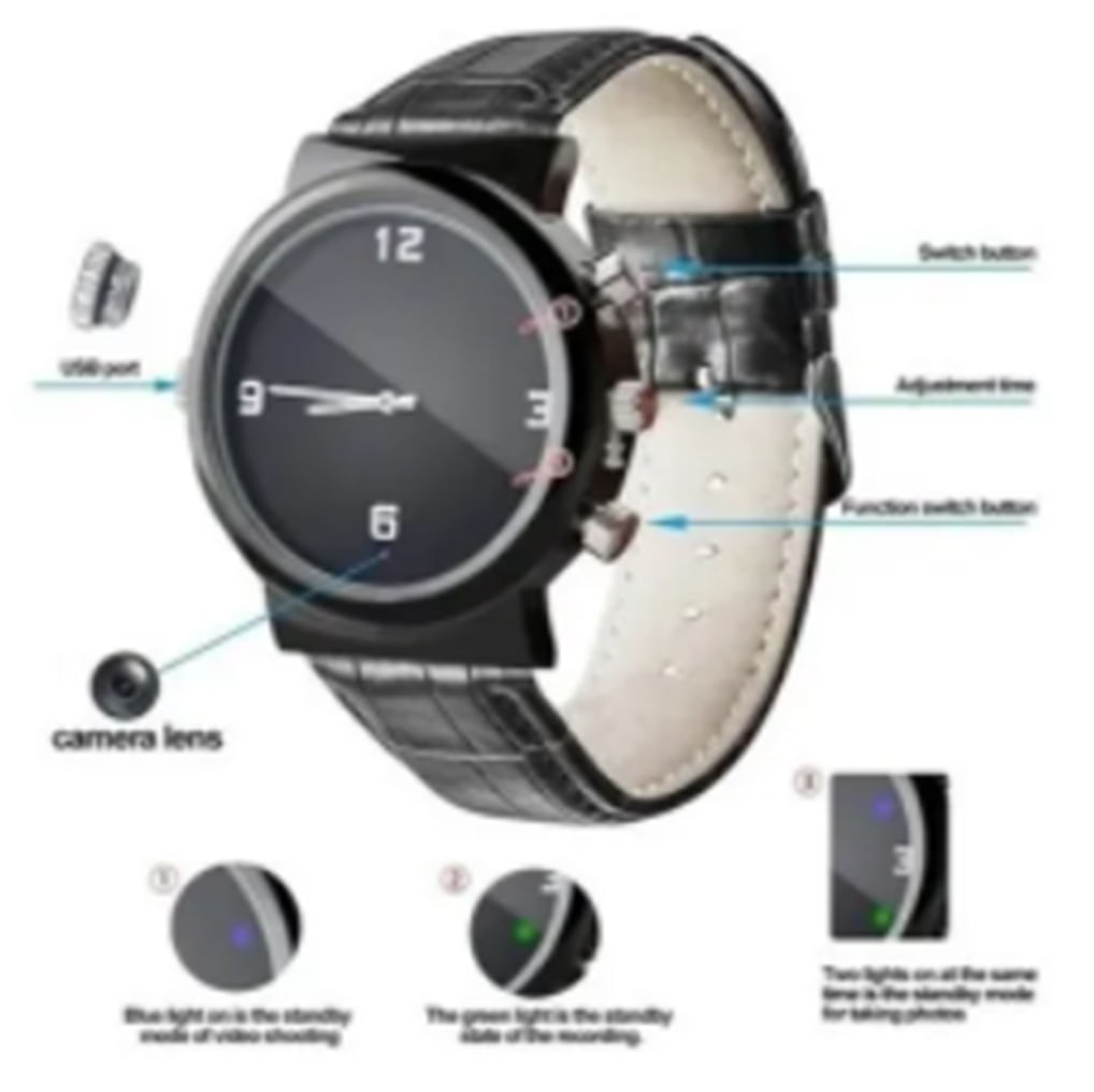 Camera Relogio Rab Filma E Grava 32gb Design Elegante - Carrefour