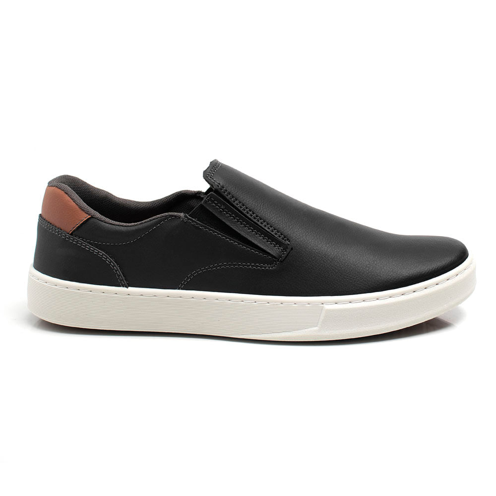 Slip On Basico Casual Liso Masculino Solado Borracha Costurado - Carrefour