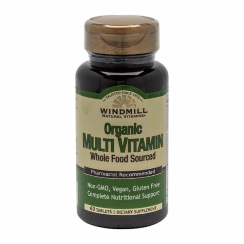 Multivitamínico Orgânico 60 Comprimidos Da Windmill Health (pacote Com ...