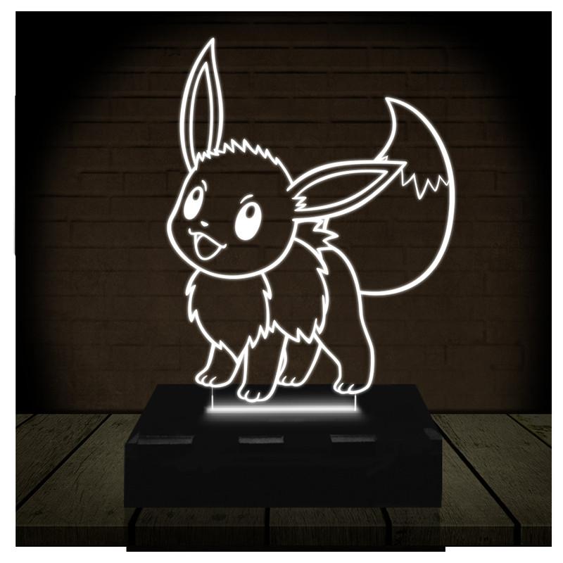Luminária Led 3d | Pokemon Eevee | Abajur 1 - Carrefour