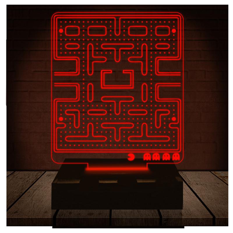 Luminária Led 3d | Pac Man Come Come | Abajur - Carrefour