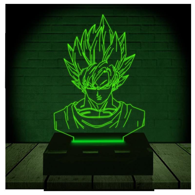 Luminária Led 3d | Goku Dragon Ball | Abajur 3 - Carrefour