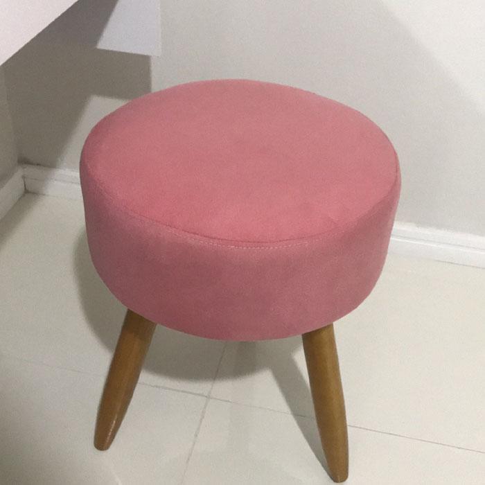 Puff Para Sala Pé Palito Rosa Queimado Rosê 50 Cm Altura - Carrefour