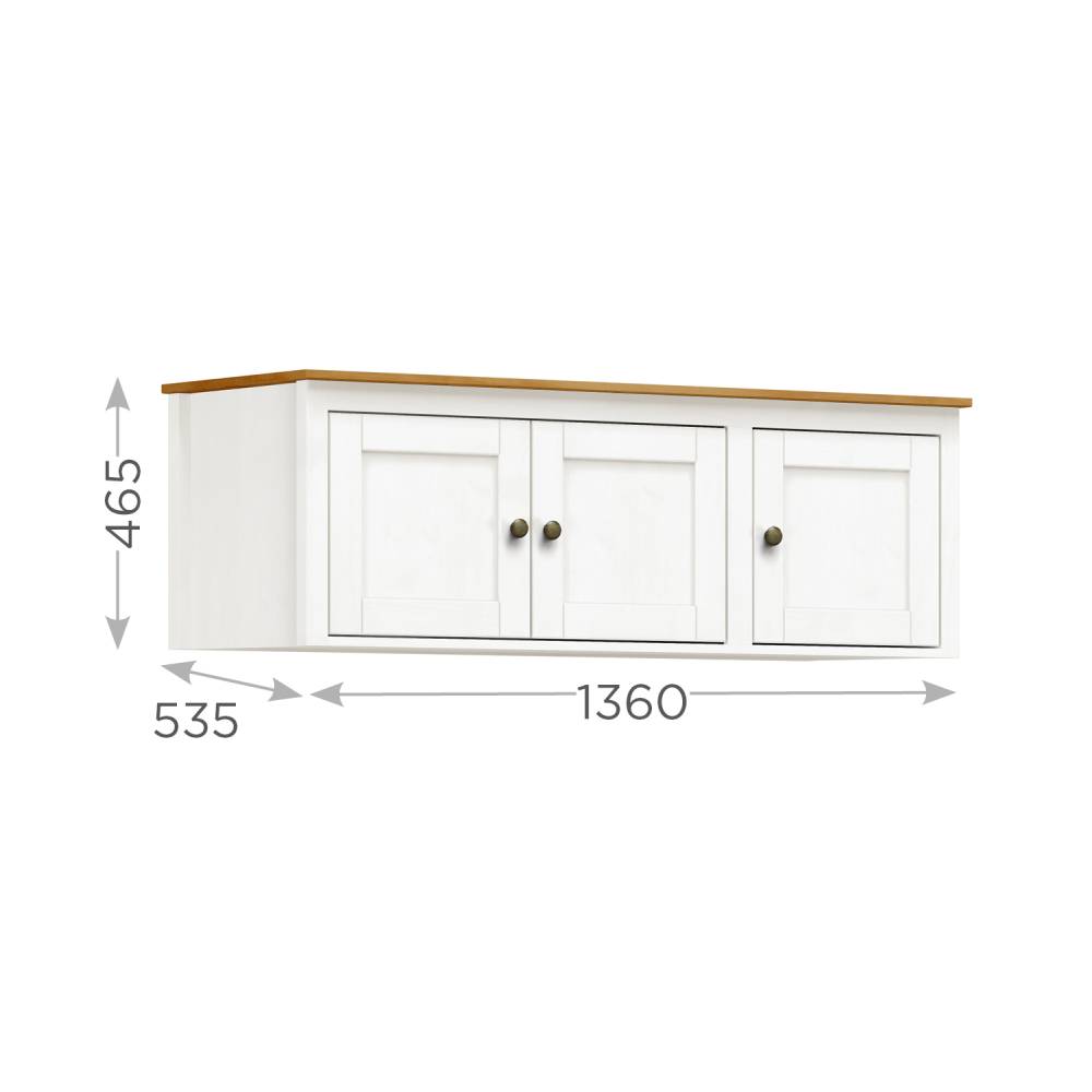 Maleiro Para Guarda-roupa 3 Portas Em Madeira Maciça Topázio Branco ...