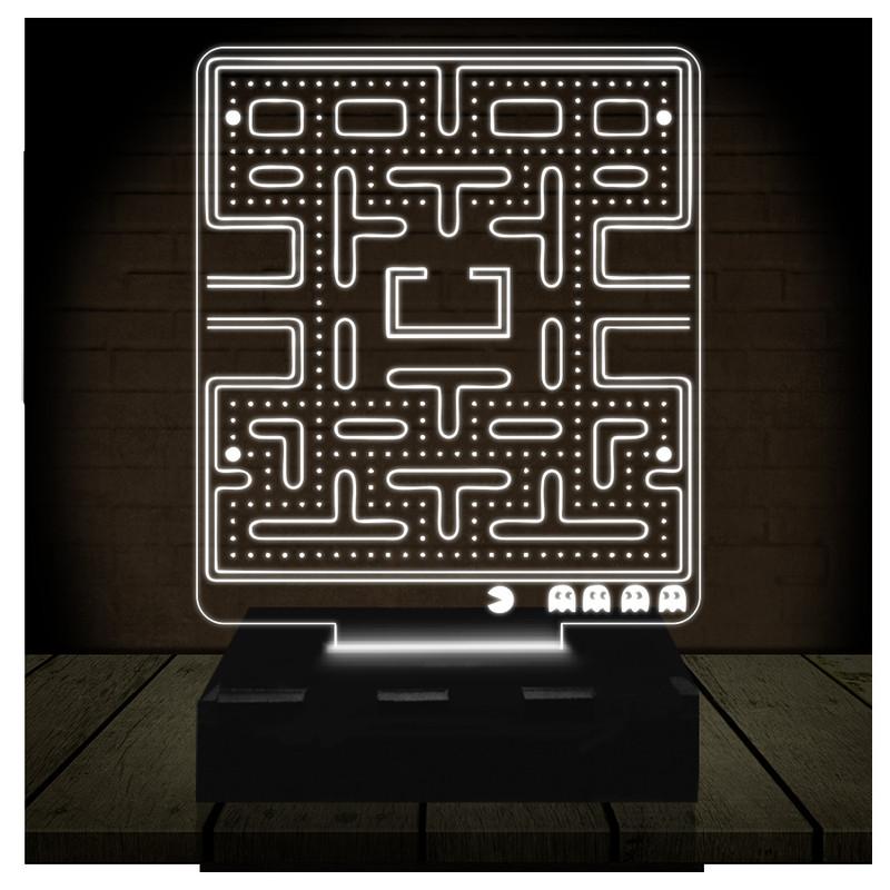 Luminária Led 3d | Pac Man Come Come | Abajur - Carrefour