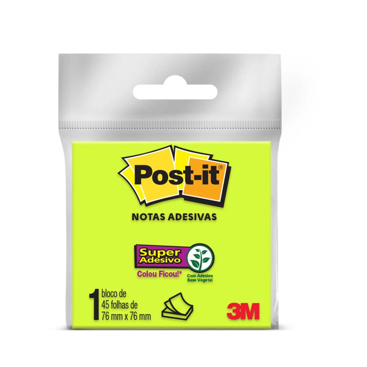 Post it Verde 3M com 45 Folhas - Carrefour